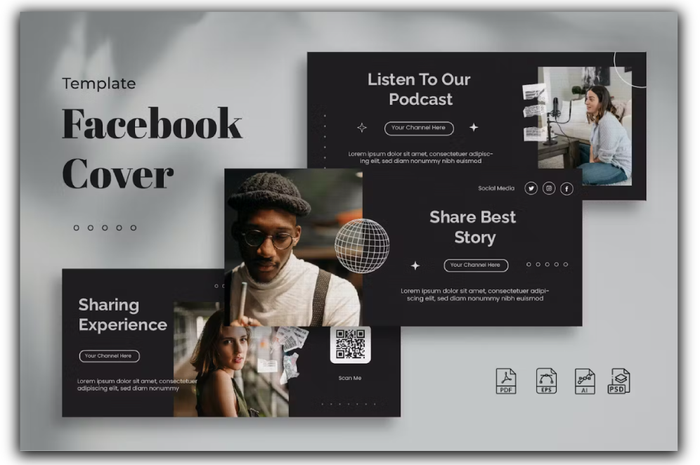 3 Facebook Cover Template