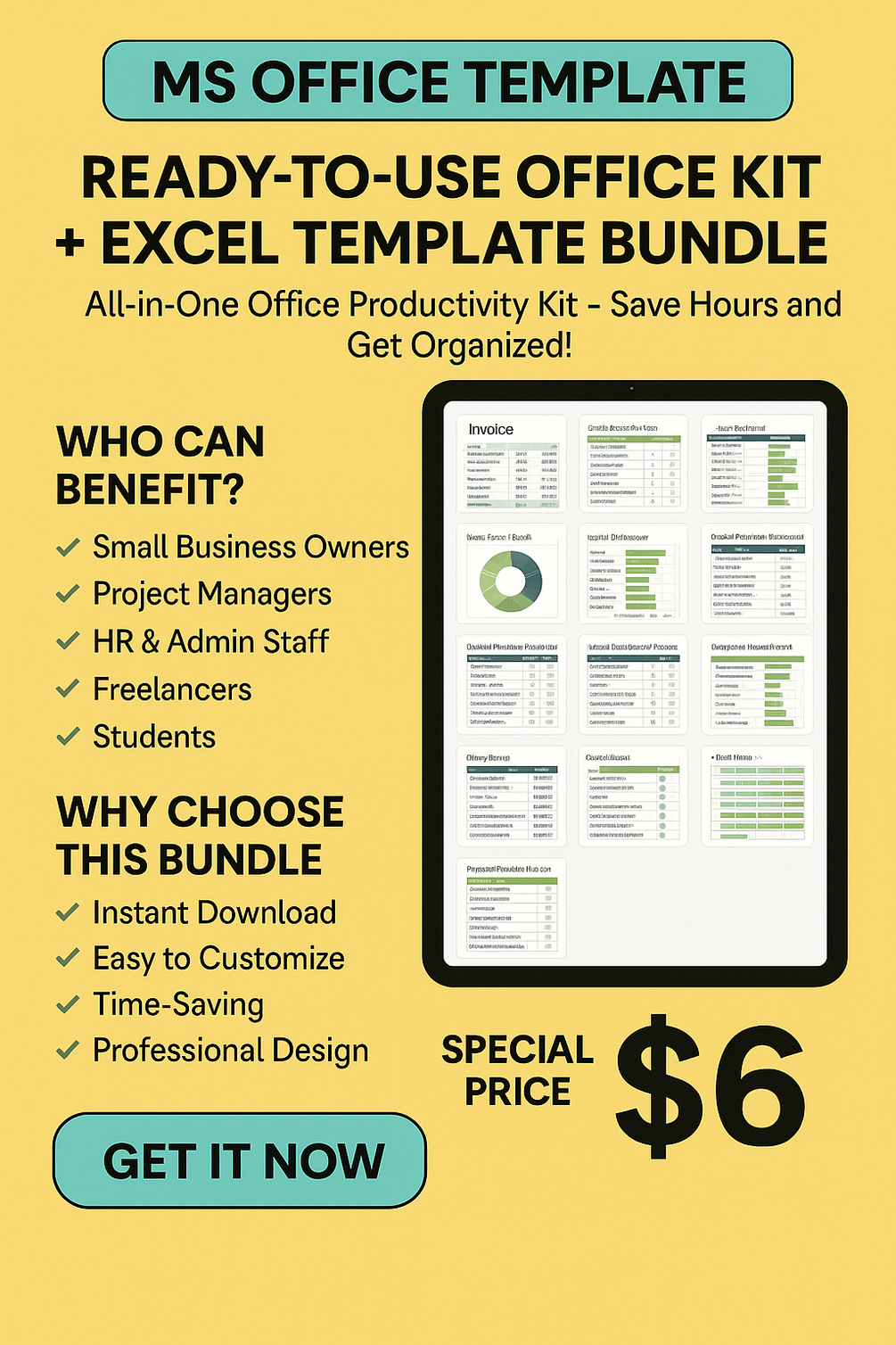 Office Kit + Excel Template Bundle