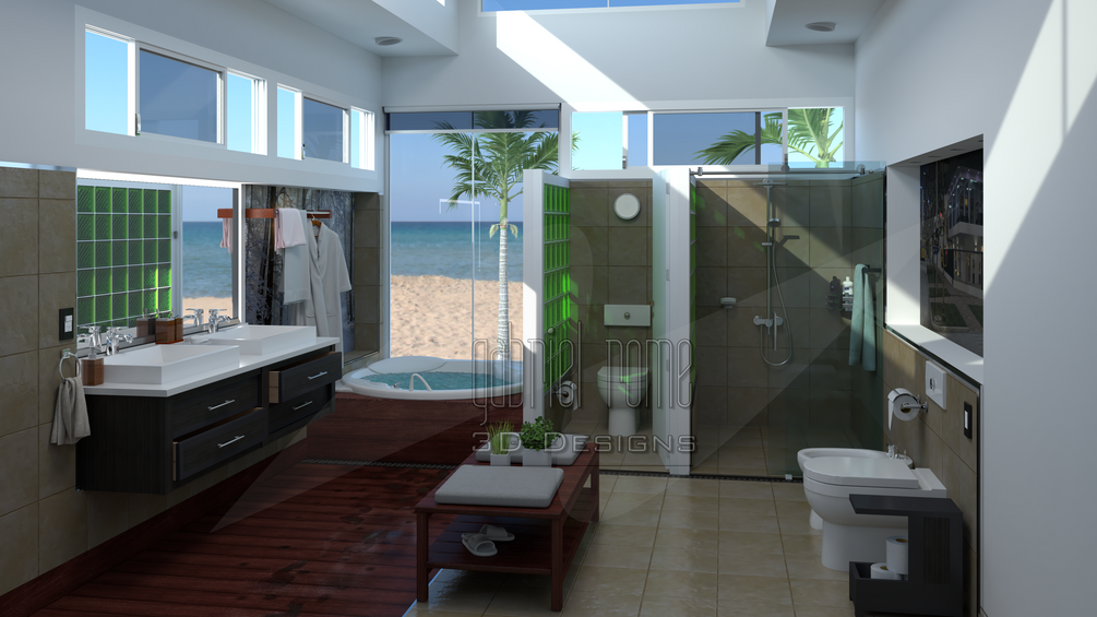 Relax Bathroom 4k UHD | V-Ray Next for Sketchup