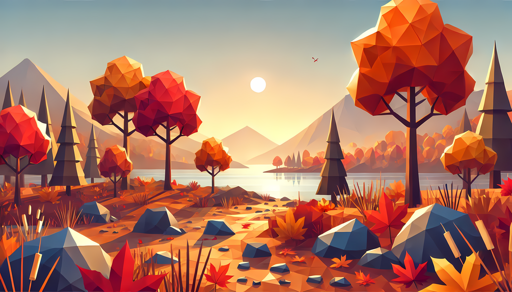 Low-Poly Autumn Wallpaper Pack