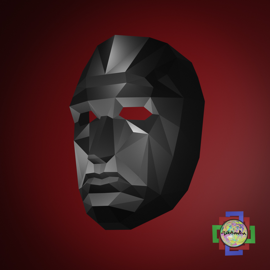 Mask Front Man - Squid Game - papercraft - lowpoly