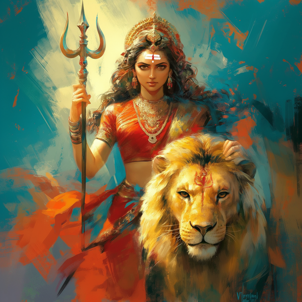 Maa Durga Digital Art