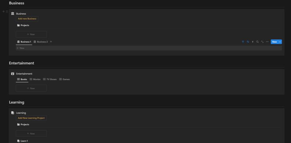 Life Managment - Notion Template - RPG Game
