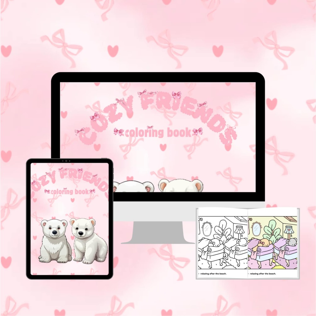 COZY FRIENDS COLORING BOOK