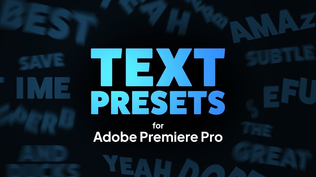 Text Preset Animation Pack | Premier Pro Free