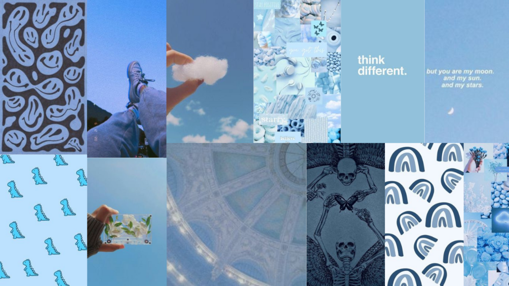 Blue positive Collage