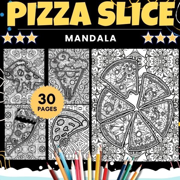Pizza Slice Coloring Pages & Games - Fun National Pizza Day Activities ...