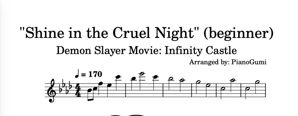 [full] Demon Slayer Movie: Infinity Castle - "Shine in the Cruel Night ...