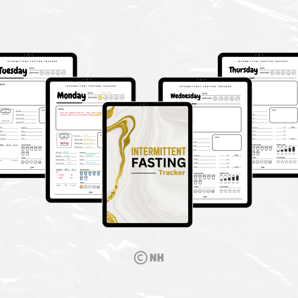 Tracker diet / Tracker Intermittent fasting / Planner diet / Goodnotes ...