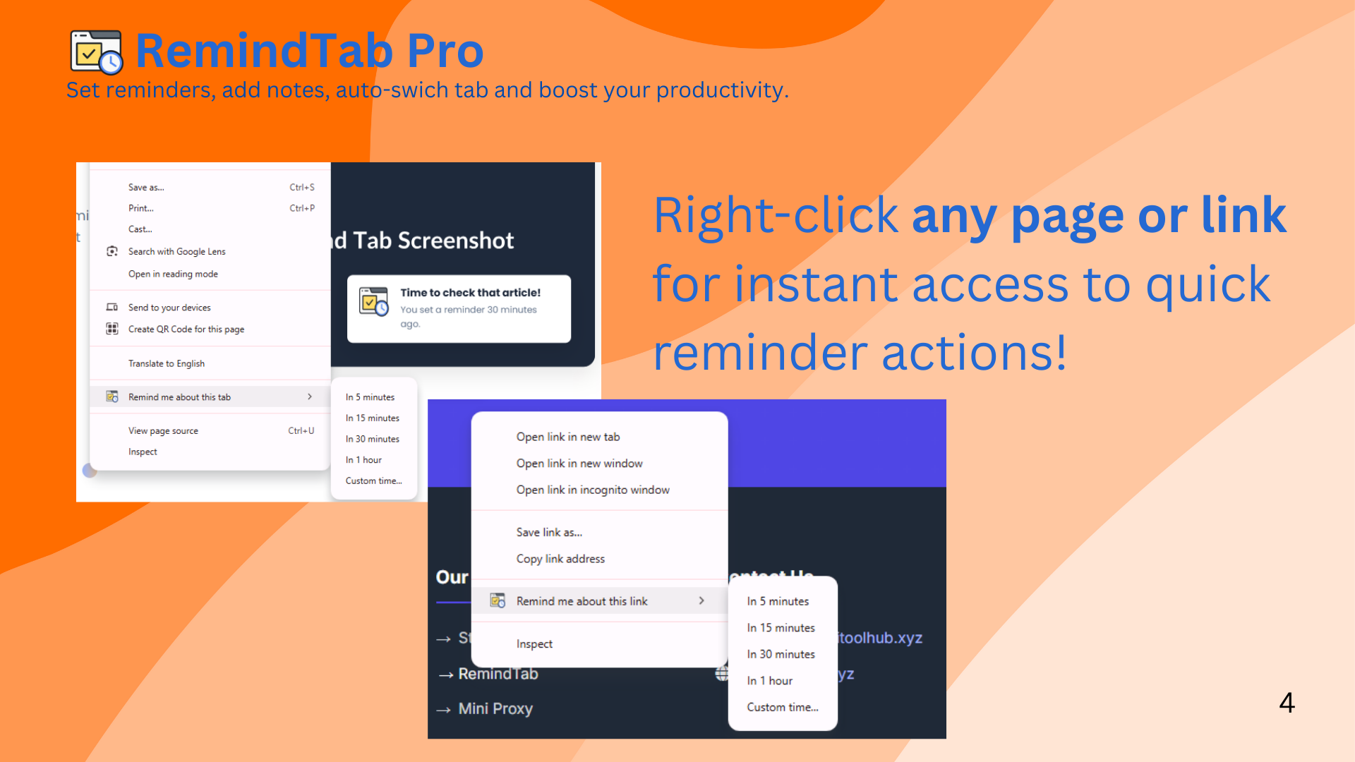 Remind Tab Pro - Never Forget Important Tabs Again