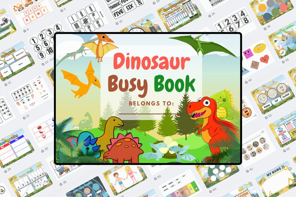 📚 6-in-1 Busy Book Bundle + FREE Learning Workbook | PLR & MRR Rights