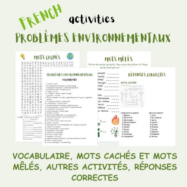 French Activities about Environmental Problems