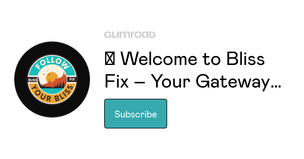 🌟 Welcome to Bliss Fix – Your Gateway to Inner Harmony and Transformative Bliss!