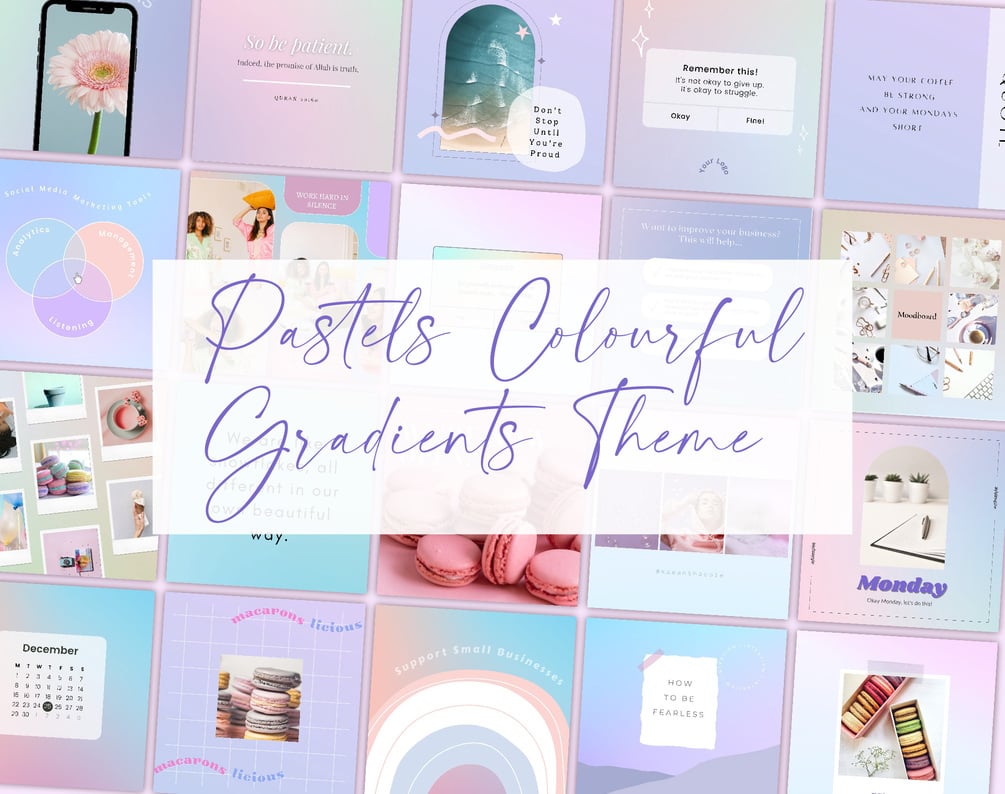 Gradient Pastels Instagram Canva
