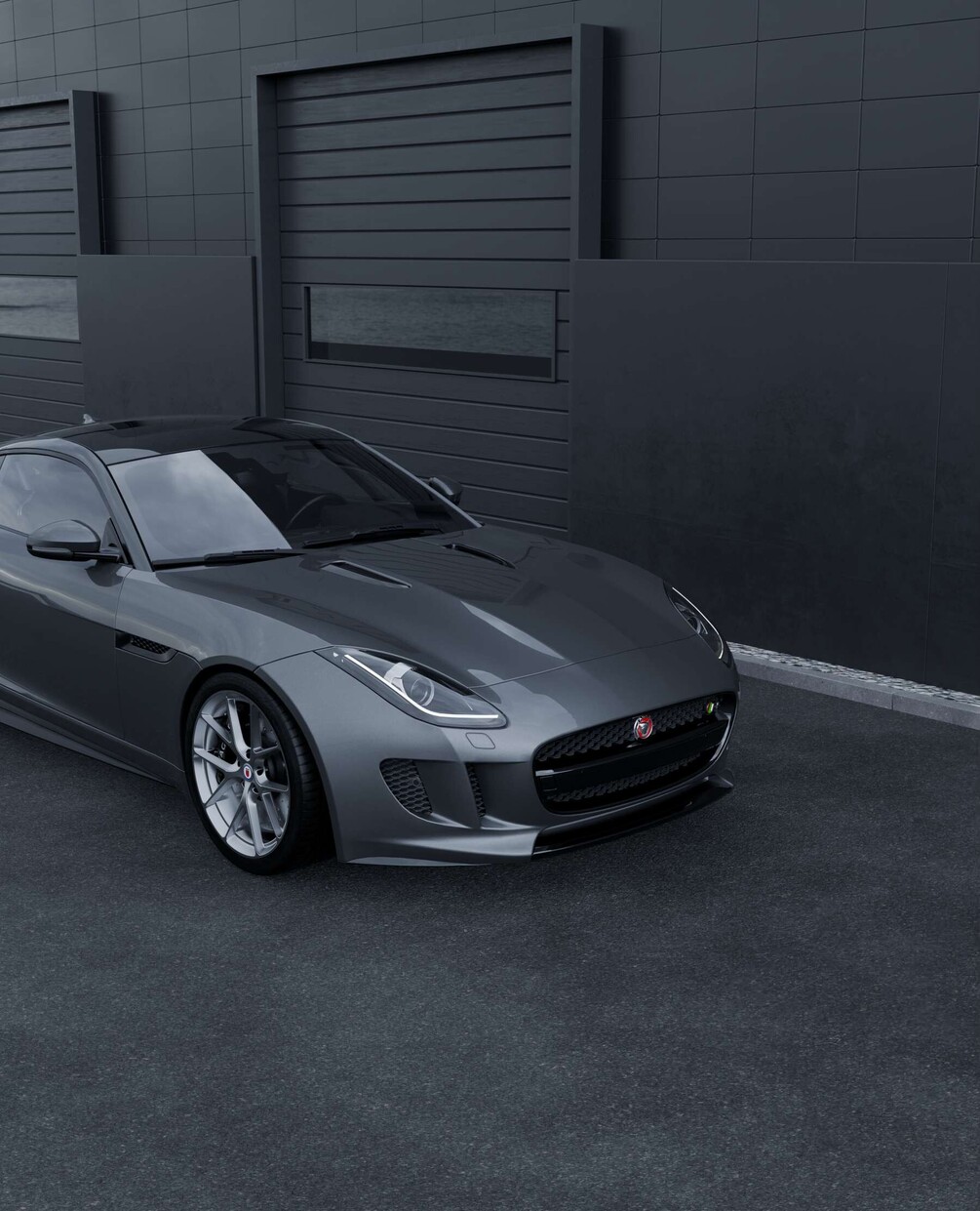 Industrial Building Automotive Scene