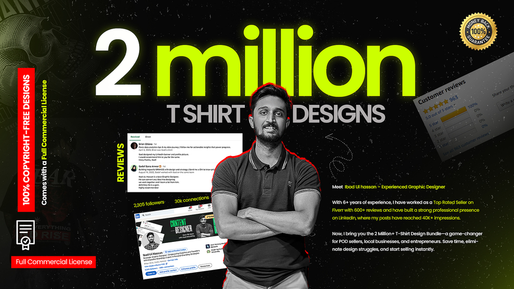MODERN T SHIRT DESIGNS Bundle for every business -)
