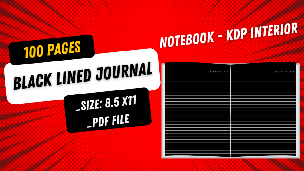 Kdp Interior - Black Lined Journal