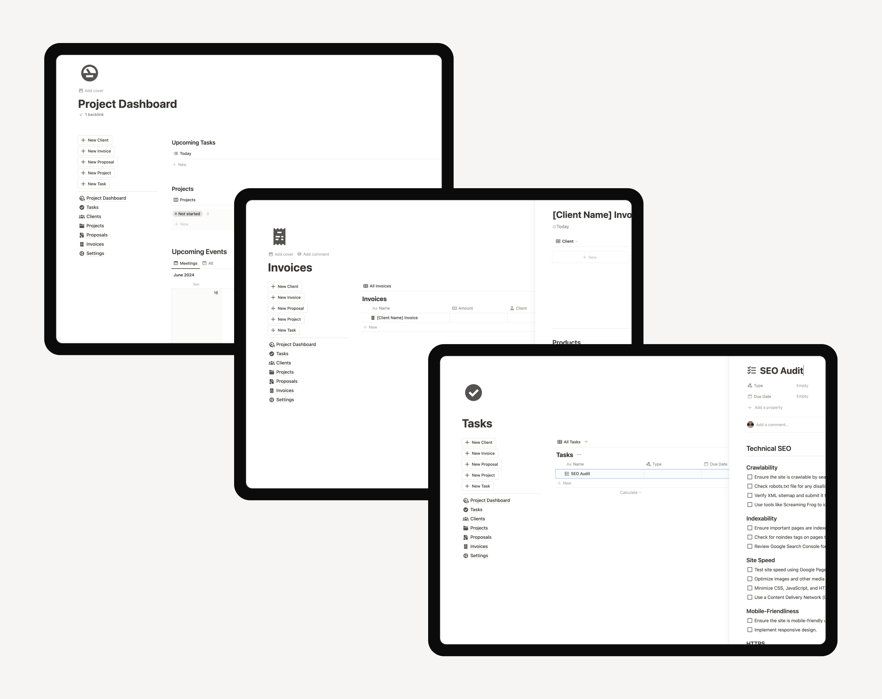 Minimalist Project Dashboard