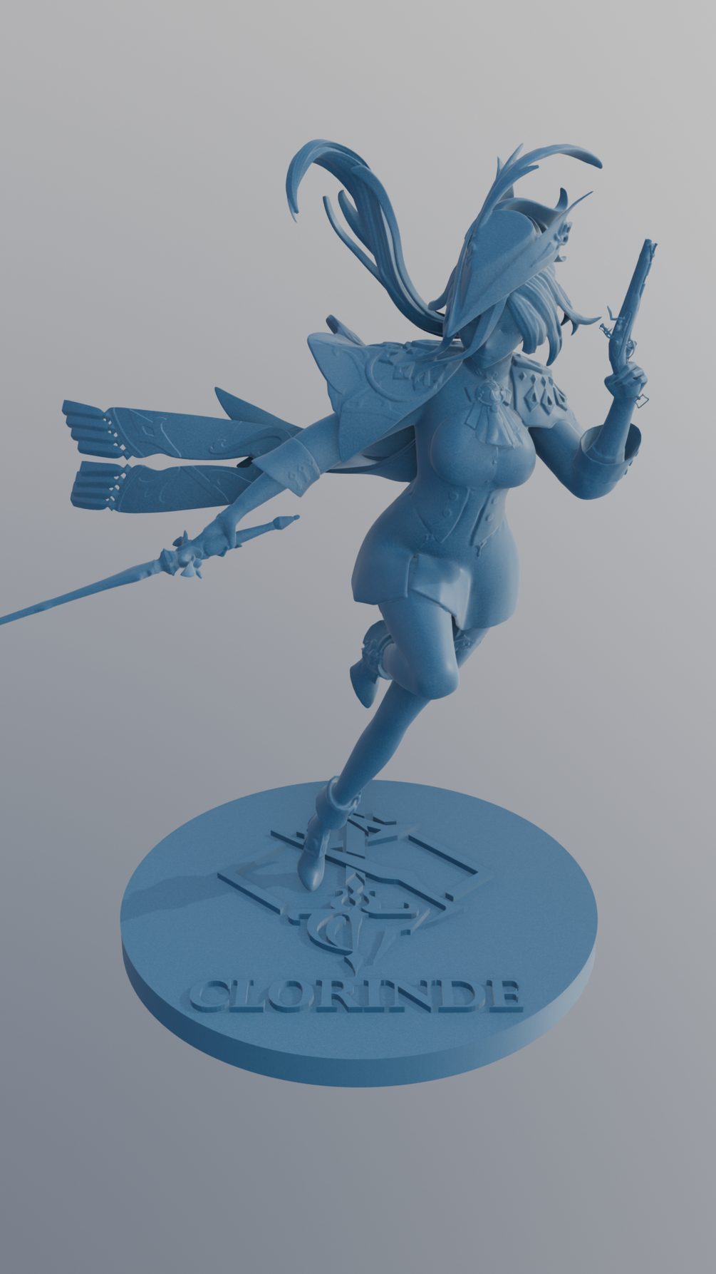 Clorinde - 3D Printable STL Model | Genshin Impact