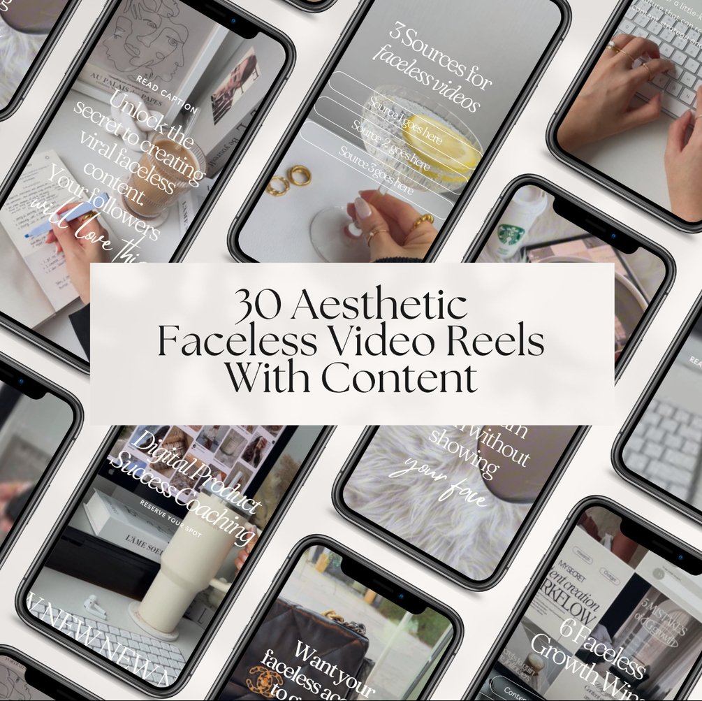 Faceless Reels: Master Resell Rights & Aesthetic Videos for Faceless ...