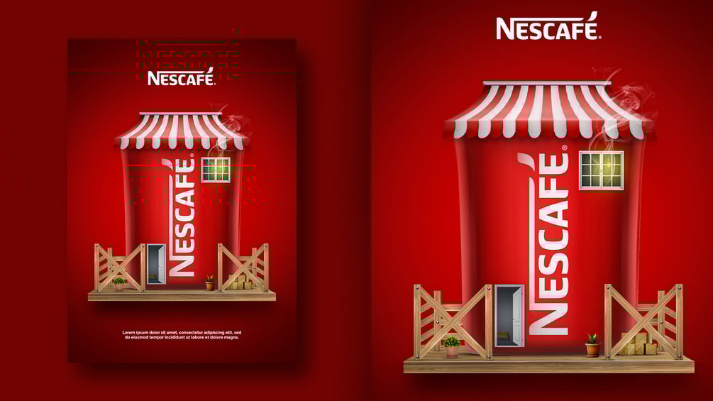 Nescafe Poster Design | Photoshop