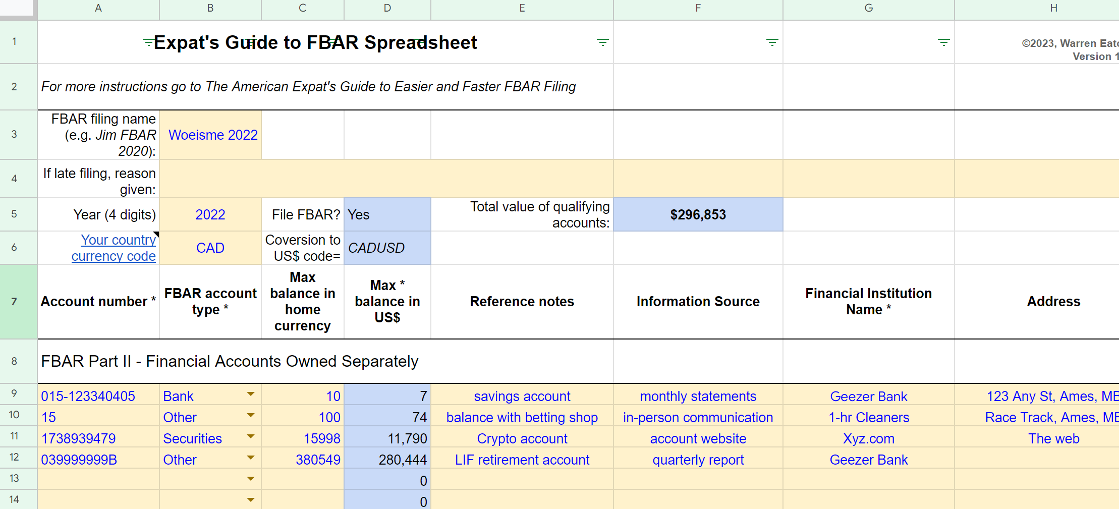 American Expat's Guide to Easier and Faster FBAR Filing