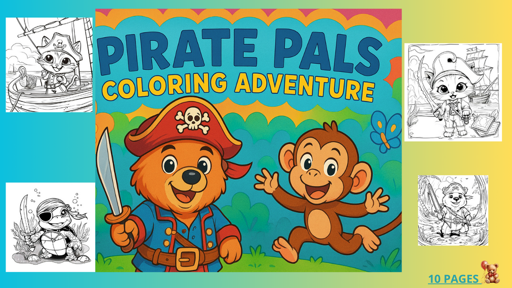 Coloring BOoks Pirate Pals Coloring Adventure