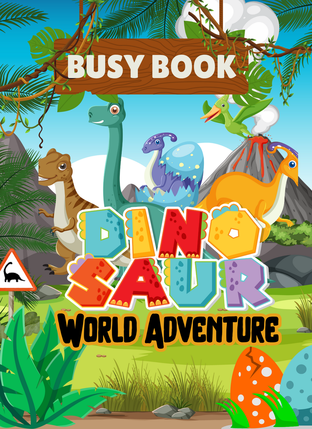 DINOSAUR WOLRD ADVENTURE Busy book | Editable and Reselleable