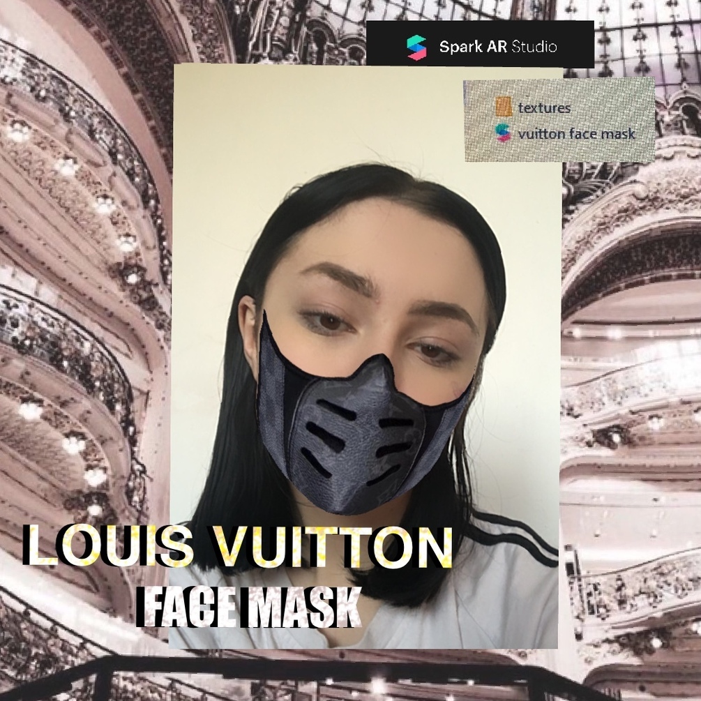 Louis Vuitton Face Mask | Spark AR & Instagram filter