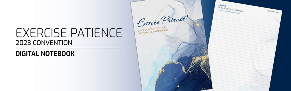 2023 Exercise Patience Convention Notebook - BlueTheme