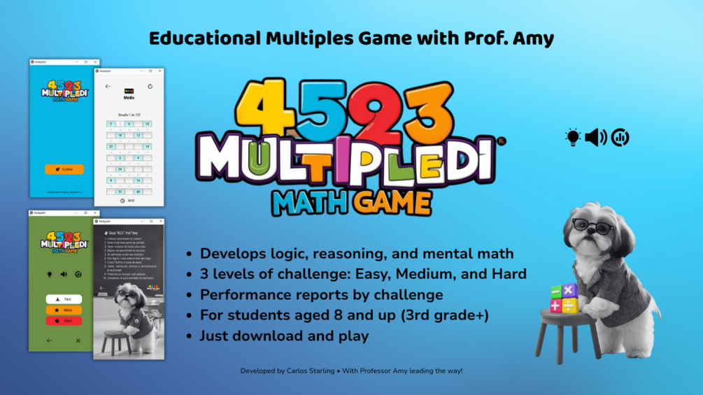 MULTIPLEDI – Multiples & Logic Math Game (v1.0 – Portuguese Version)