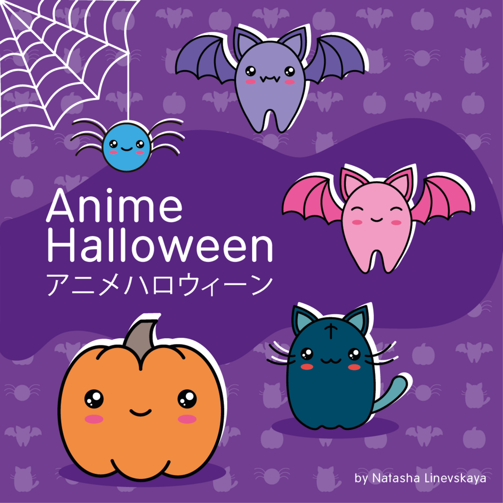 Anime Halloween - vector