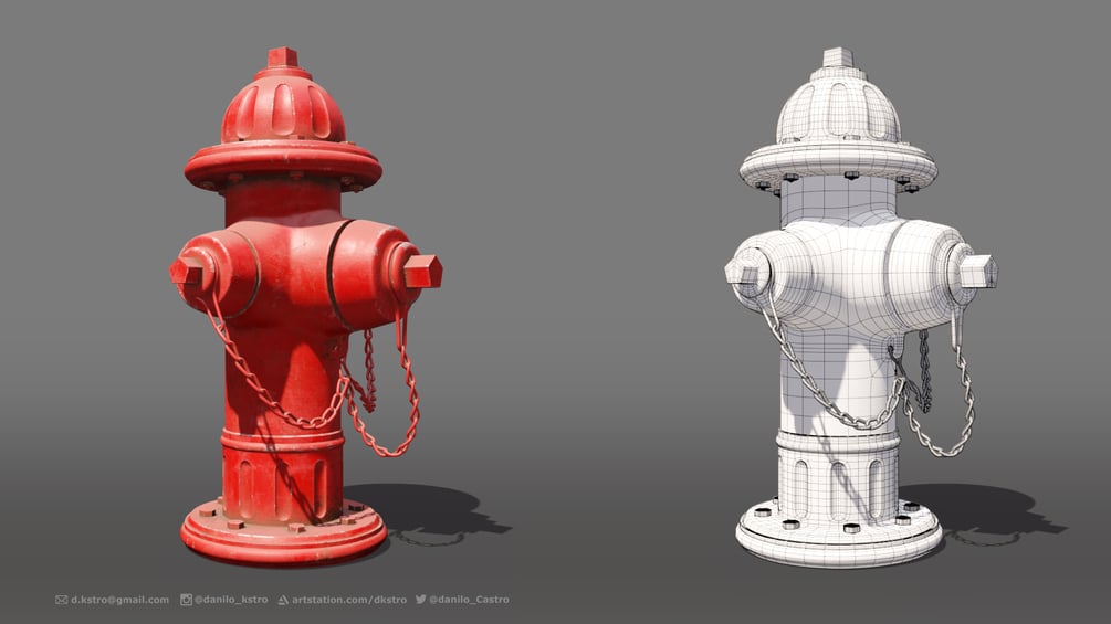 Hydrant | 3D model | 4k texture | Asset