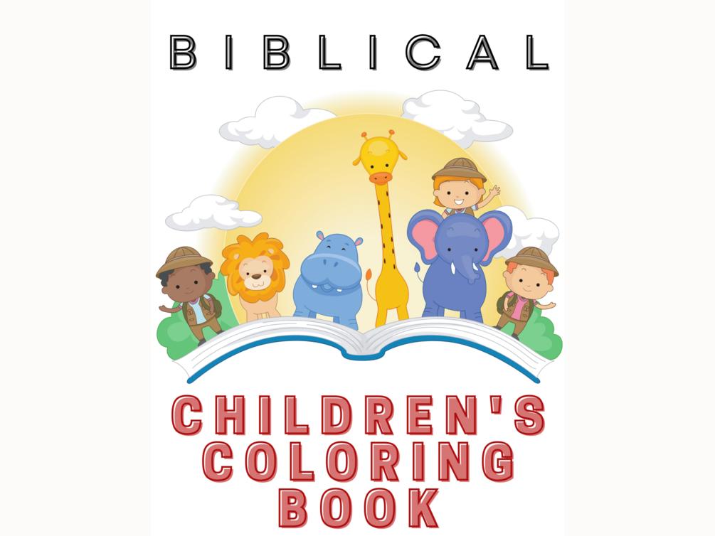 30-Page Biblical Children's Coloring Book | Fun & Faith-Filled Activities