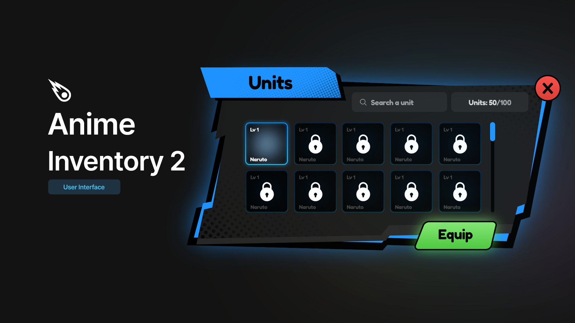 Freebie! Anime Inventory 2 - gfxcomet