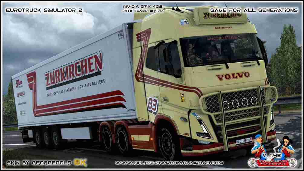ETS 2 Skin Combo Volvo FH 5 Rework Zurkirchen