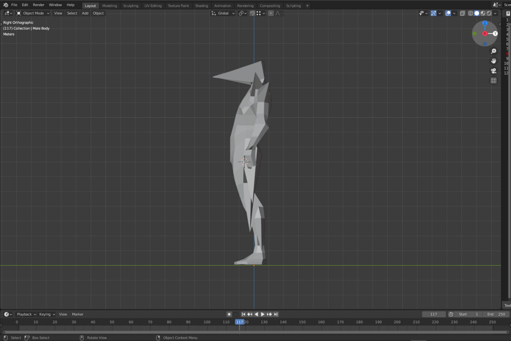 Spike boy (Blender Avatar for VRchat).