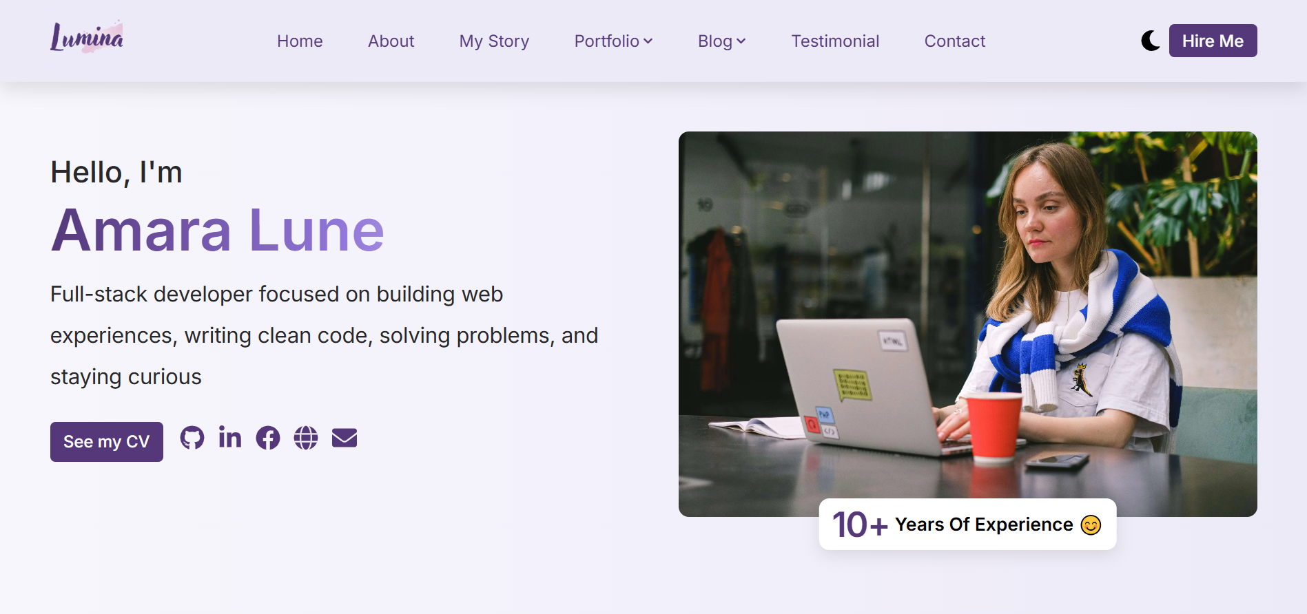 Lumina React Portfolio Template: Launch Your Storytelling Portfolio in ...