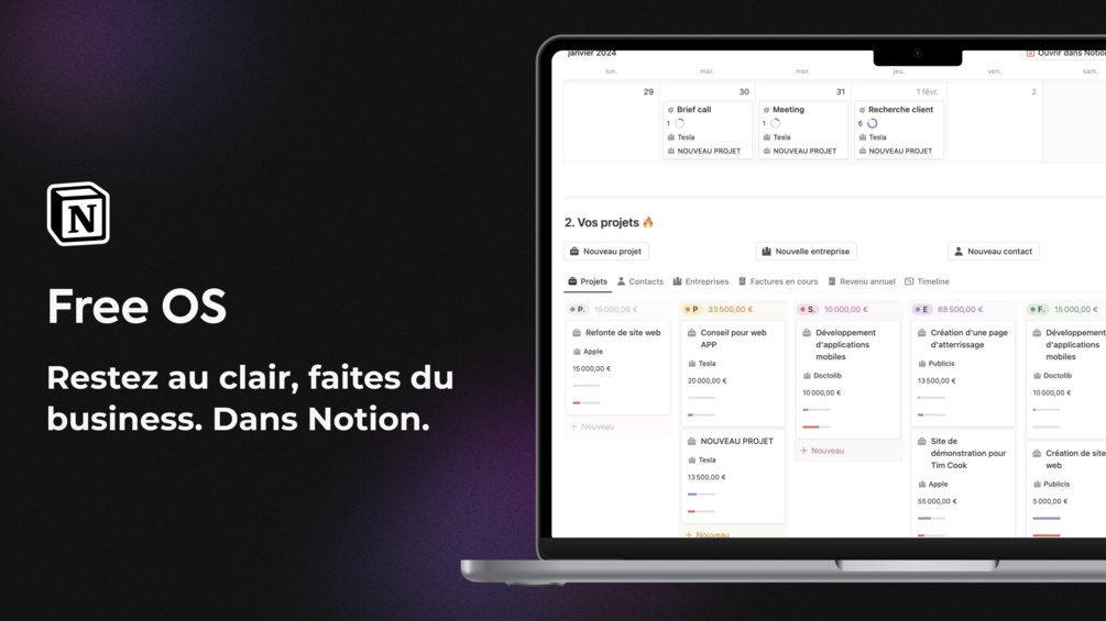 FreeOS : Le Système Notion pour Freelance