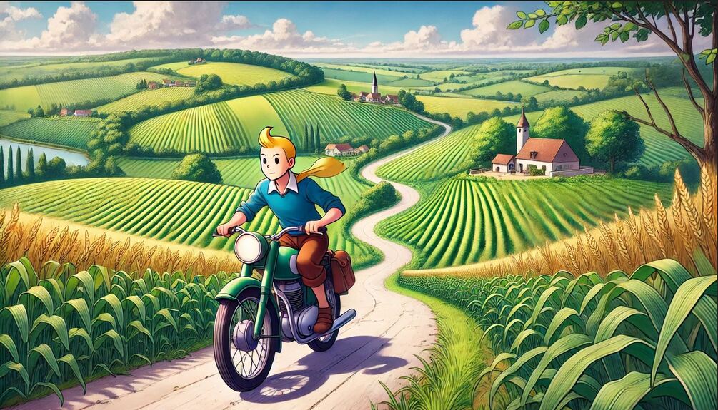 Tintin inspired Comic "Adventures of Abe" The Bermuda triangle mystery.