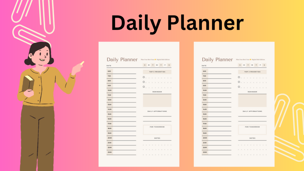 Plan Your Best Year – Digital Hub Edition ( Daily Planner )