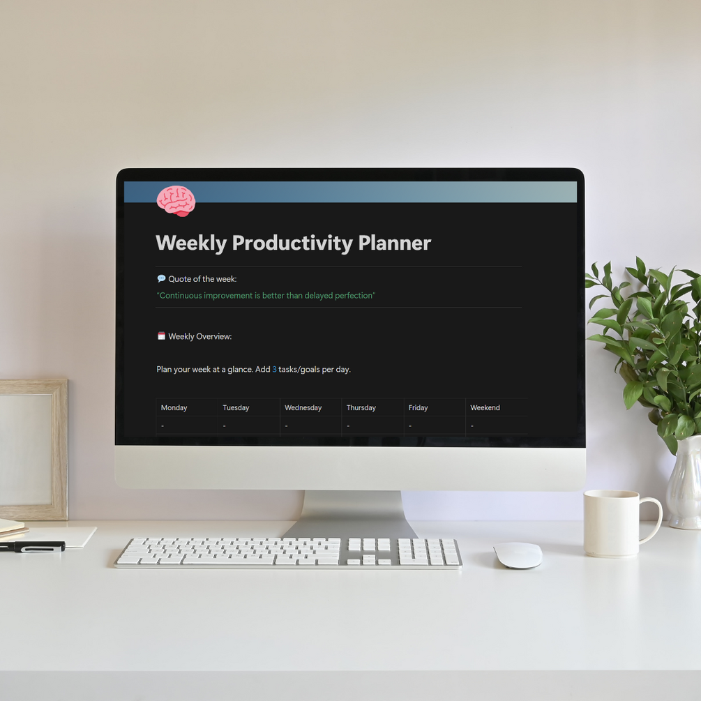 Weekly Productivity Planner