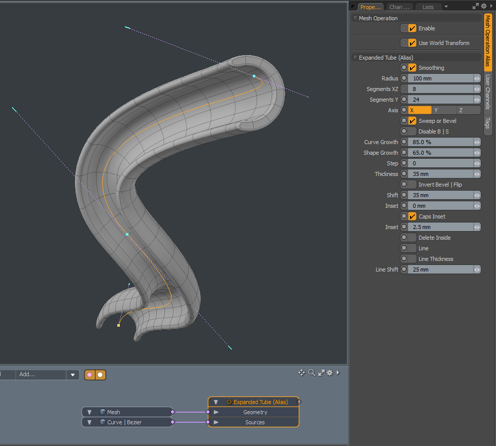 Expanded Tube (Alias) | MODO 11.2 | 12.0