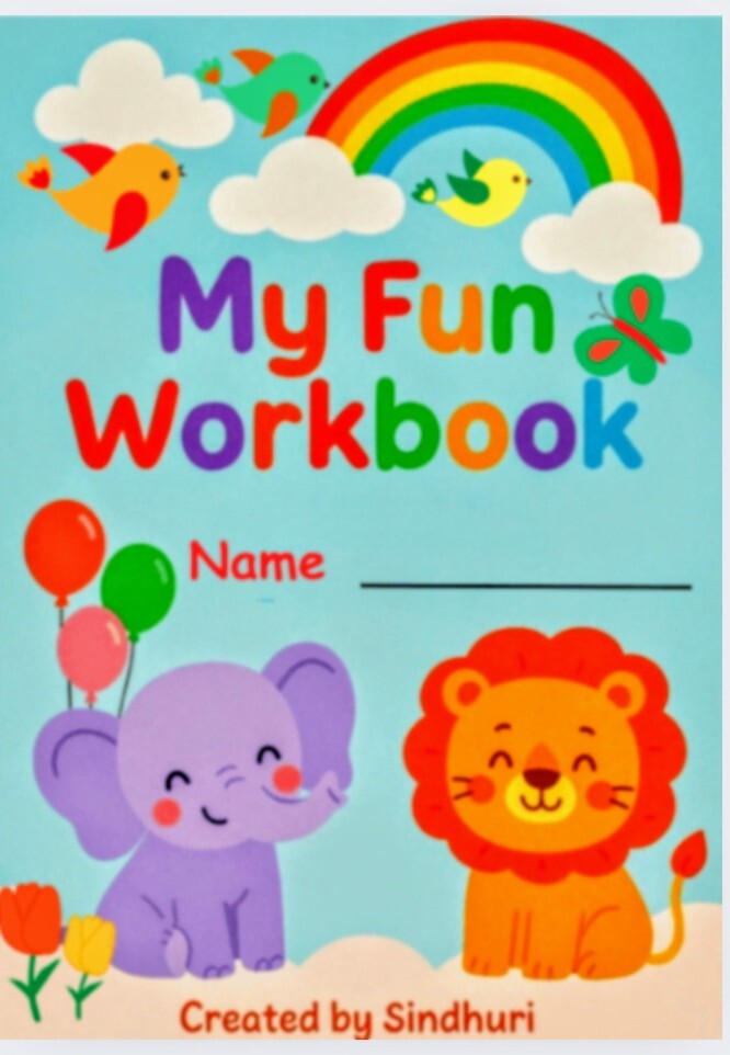 "My First workbook for Kids – Fun Printable Activities (Ages 3–5)"