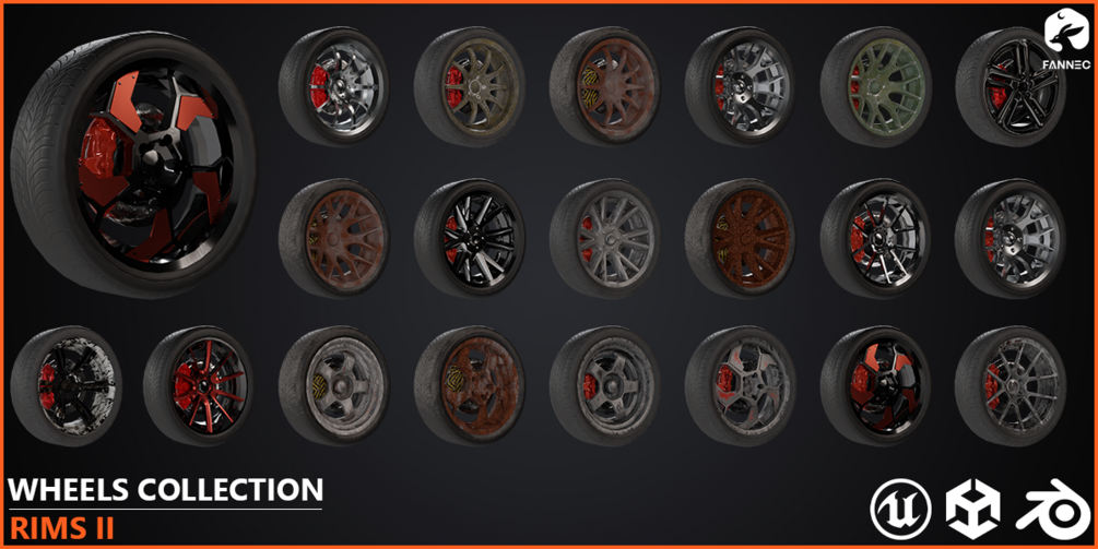 RIMS II - Wheels Collection - Unreal Engine