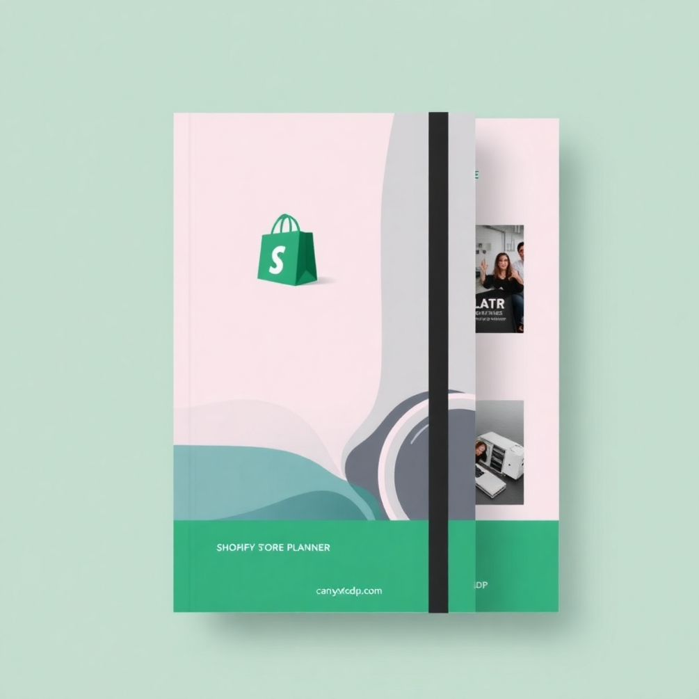 2025 Shopify Store Planner Canva KDP