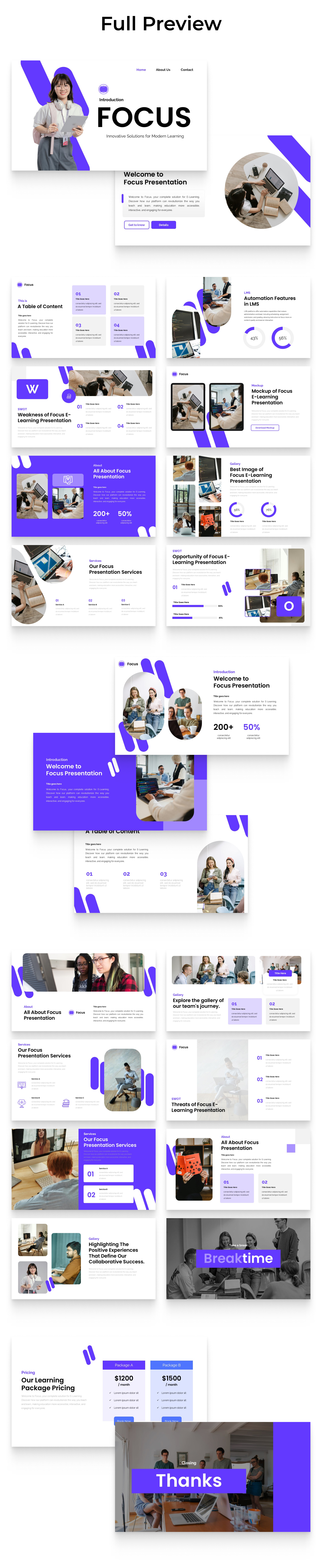 Focus Presentation PowerPoint Template