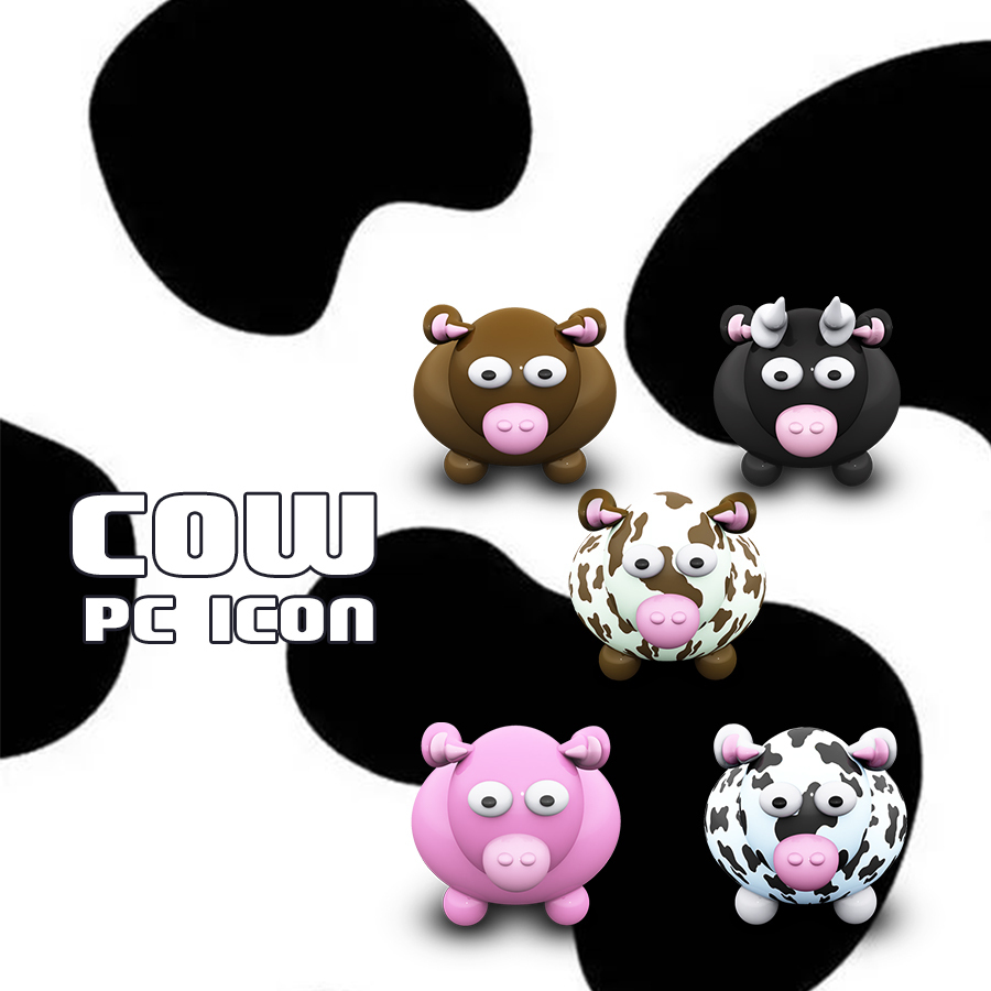Cow Pc Background Icon pack