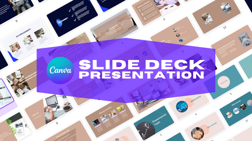 CANVA Slide Deck / Pitch Deck Template / E-Course Slides / Canva ...