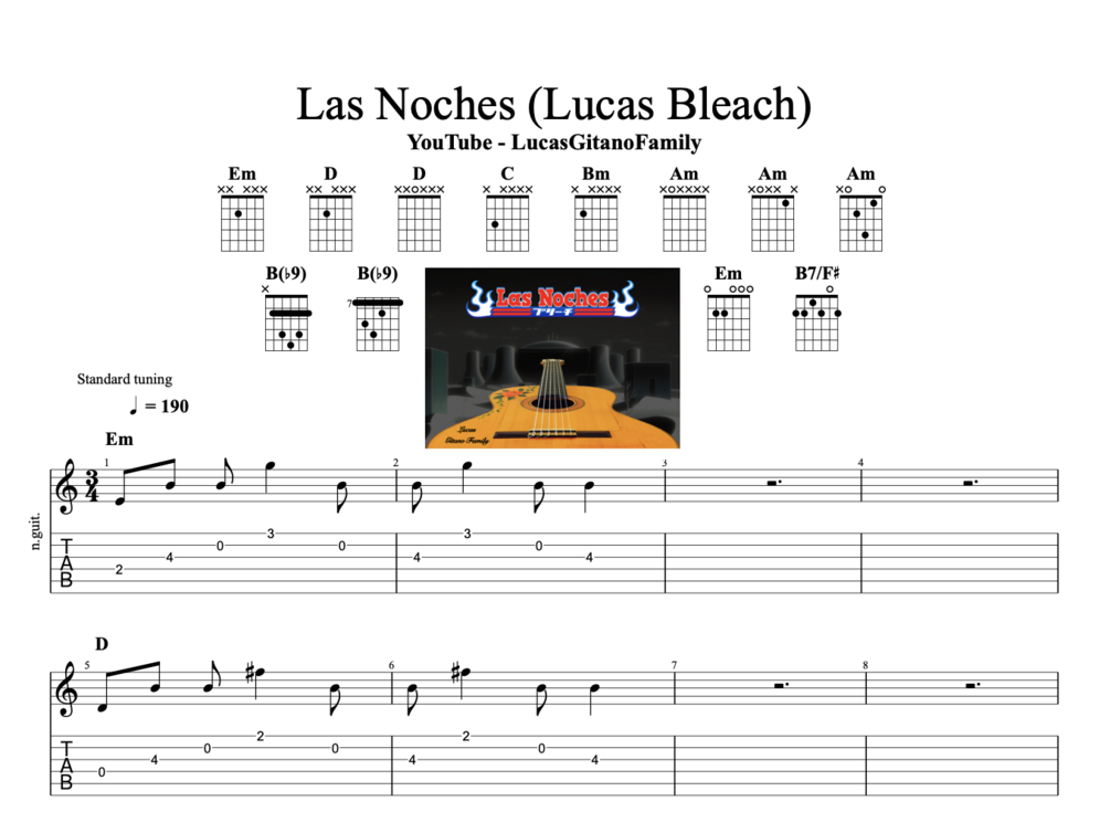 Las Noches - LucasGitanoFamily (Bleach New OST)